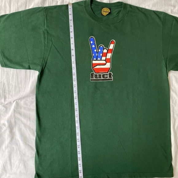 Fuct | Shirts | The Original Vintage Fuct Horns 9s T Shirt Green Mens ...